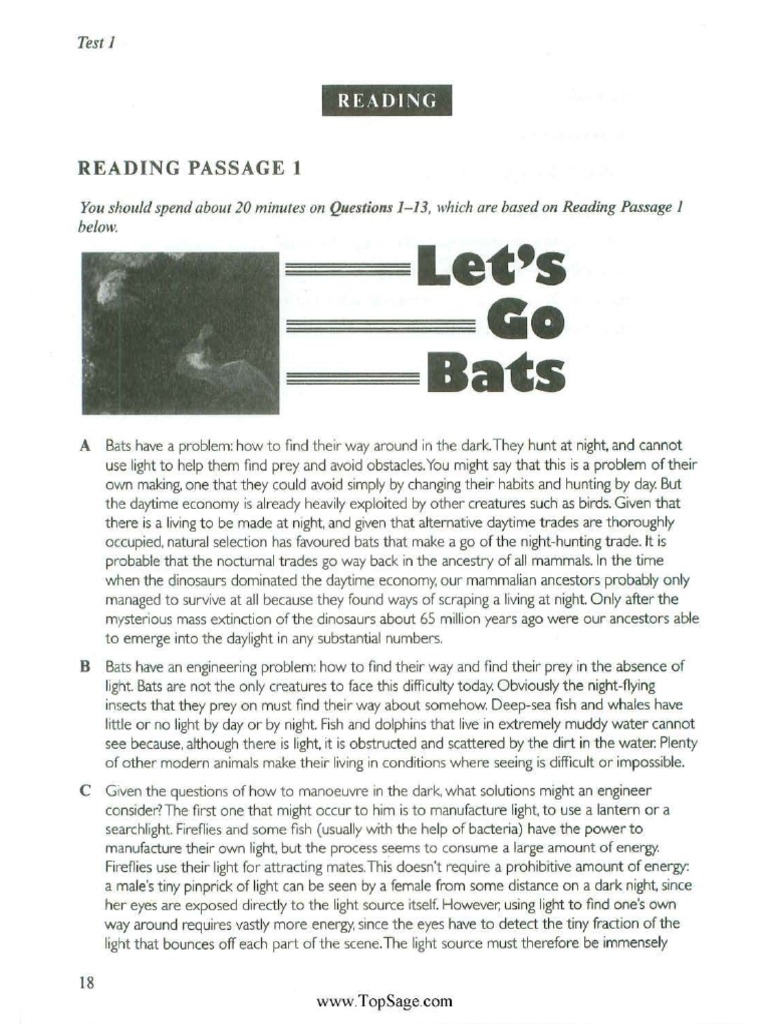 Cam 7 Test 1 Reading | PDF