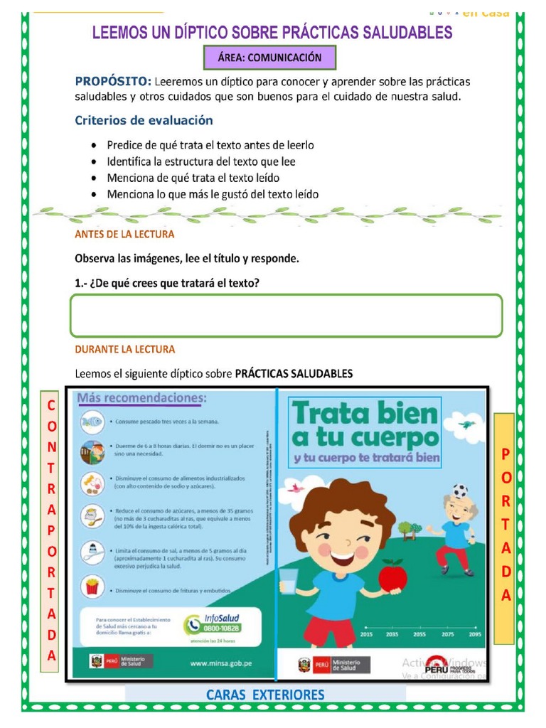 Ficha Leemos Un Díptico | PDF