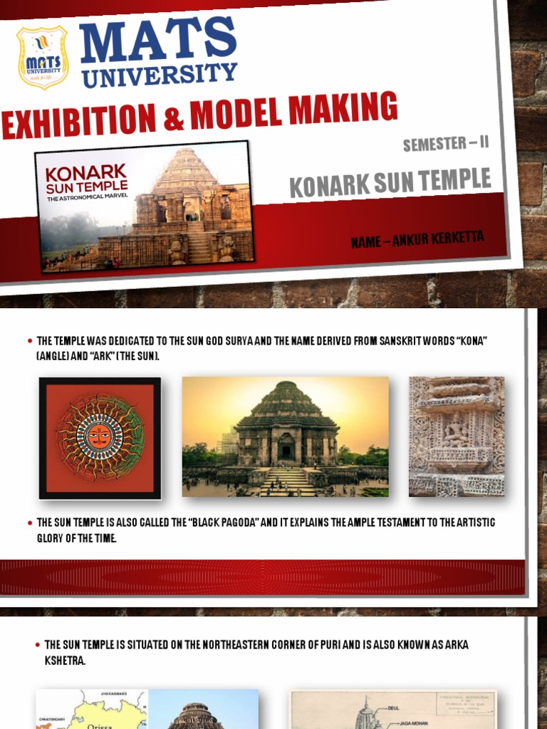 Exhibition & Model Making: Konark Sun Temple | PDF