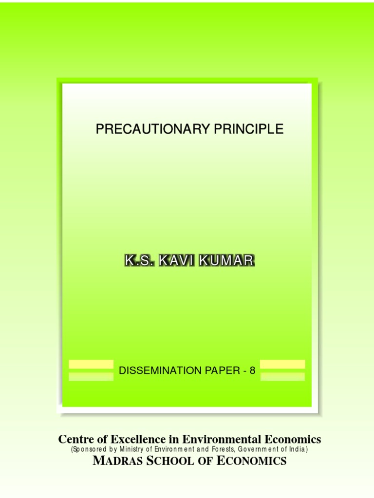 Precautionary Principle | Environmental Science | Natural Environment