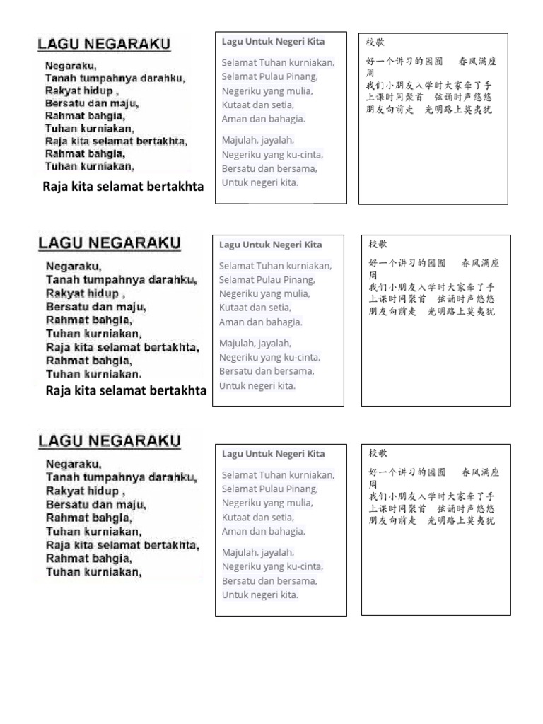 Lagu Negaraku | PDF