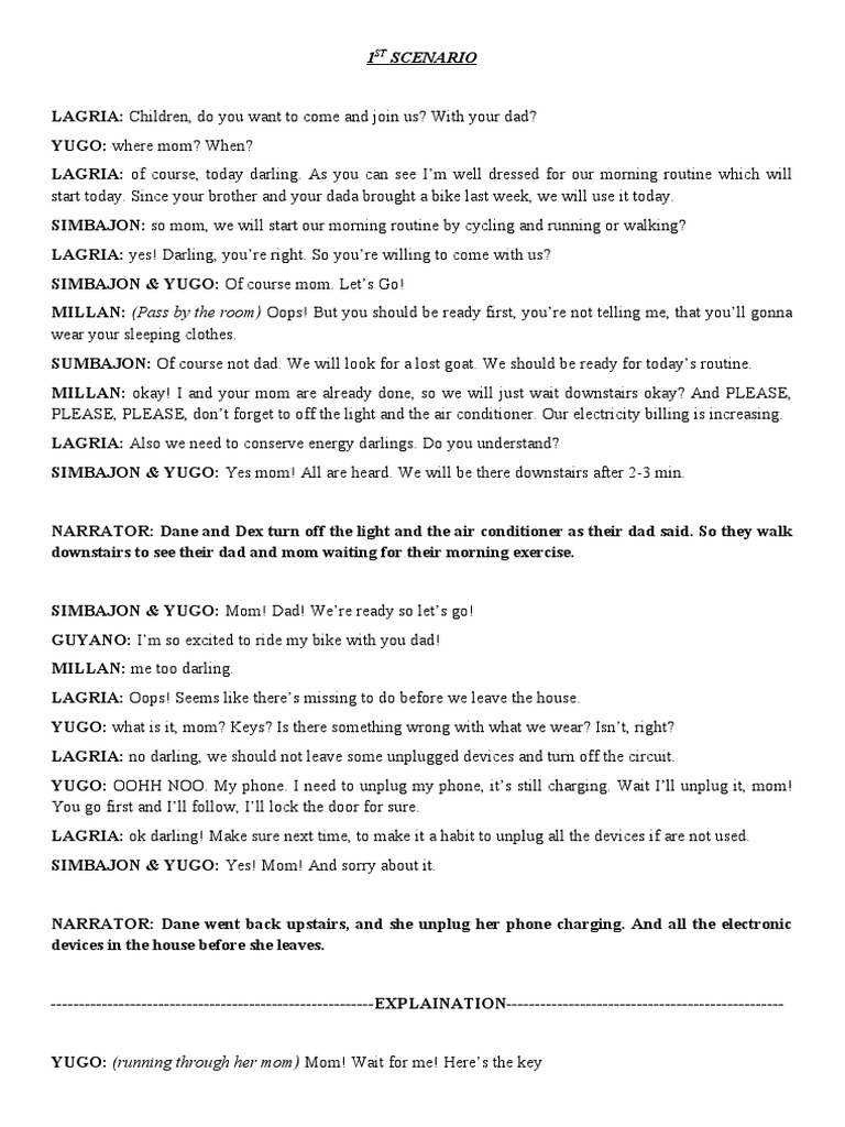 Caring For The Environment Script | PDF | Pollution | Waste