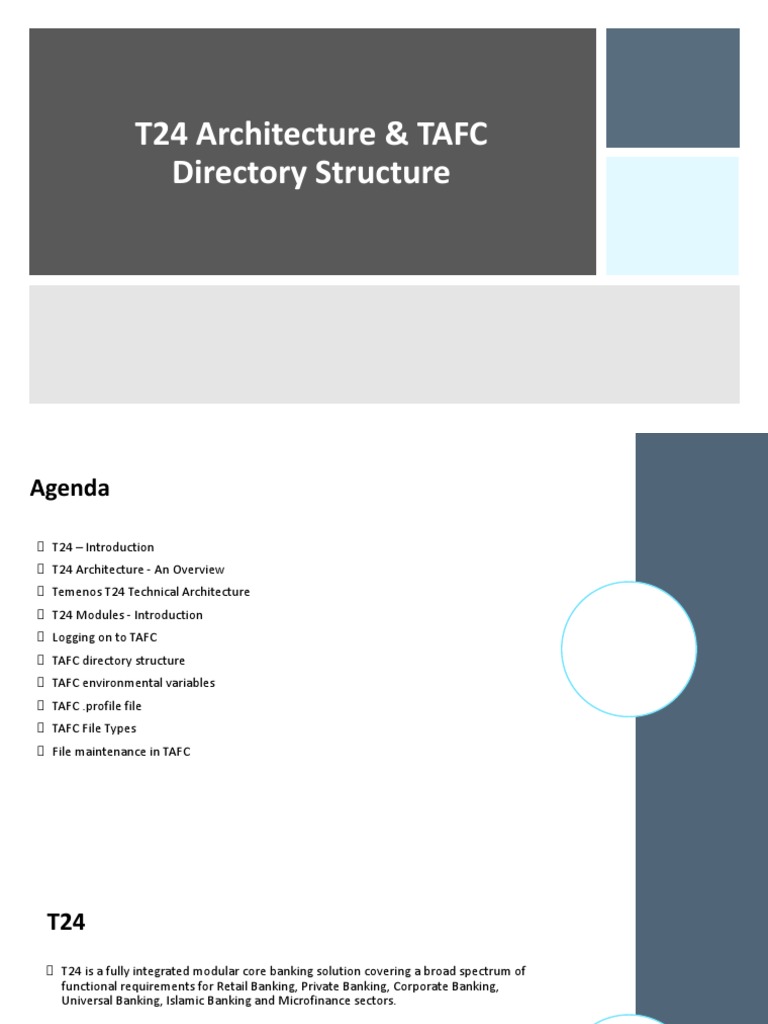 T24.Architecture - TAFC Directory Structure | PDF | Library (Computing ...