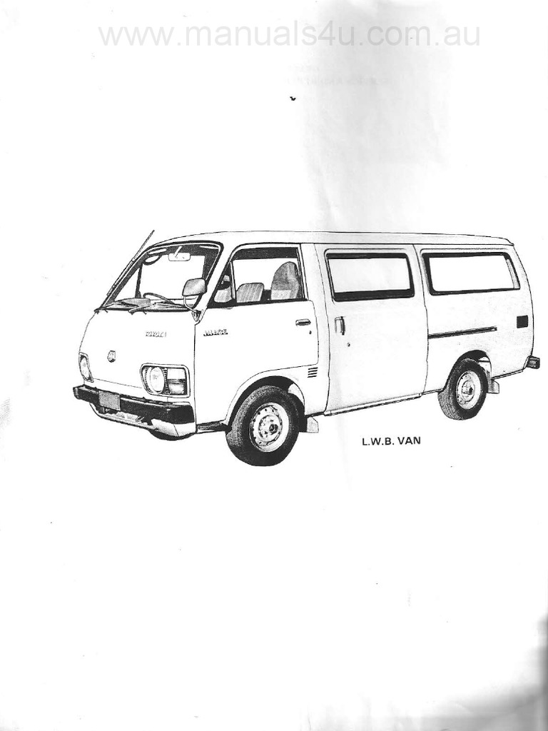 Toyota Hiace RH 1977-1983 Petrol Manual | PDF | Foreign Language ...