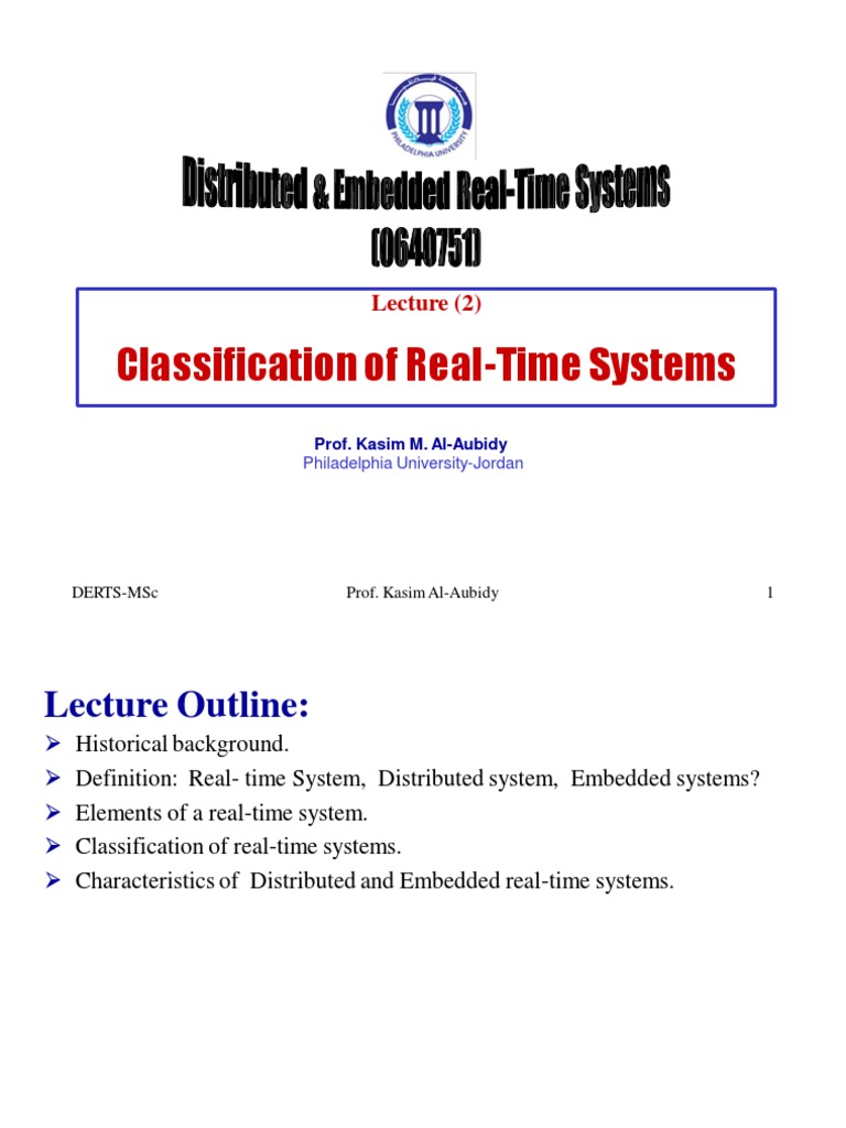 Classification of Real-Time Systems | PDF | Business | Computers