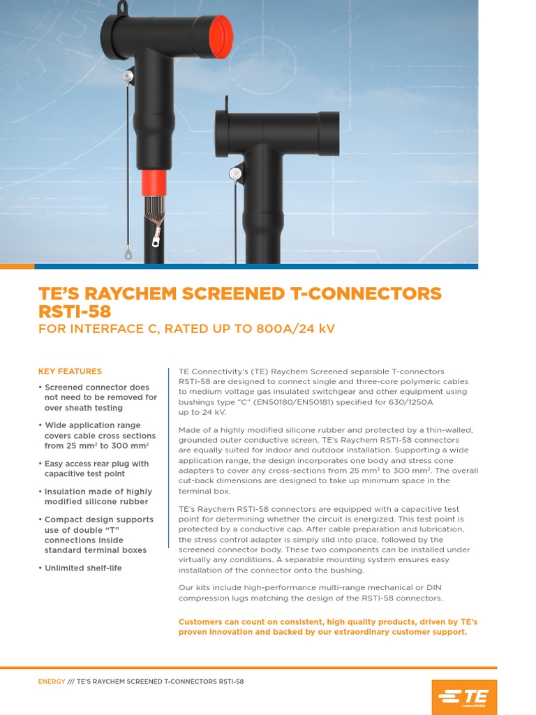 01 RSTI-58 - RAYCHEM Screened T-Connectors - EPP-1475-10.18-EN | PDF ...