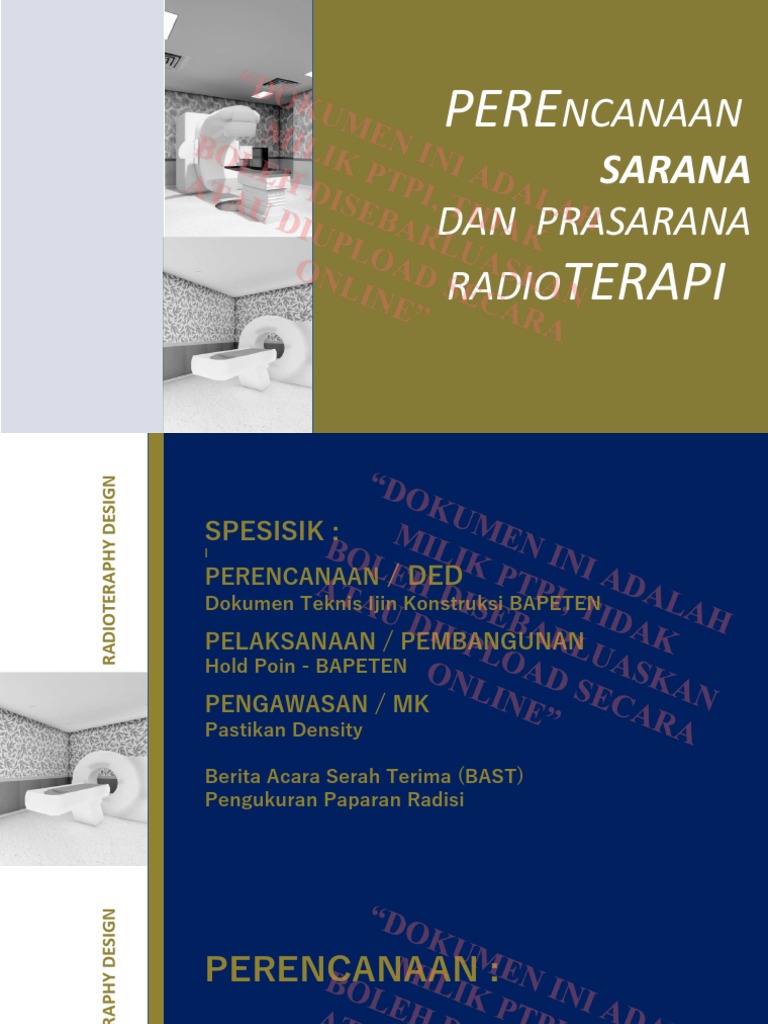 Perencanaan Sarana Dan Prasarana Radioterapi | PDF