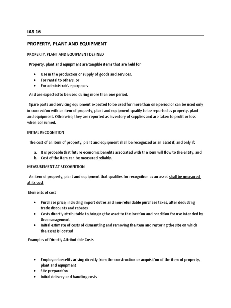 Ias 16 Property Plant and Equipment-2 | PDF