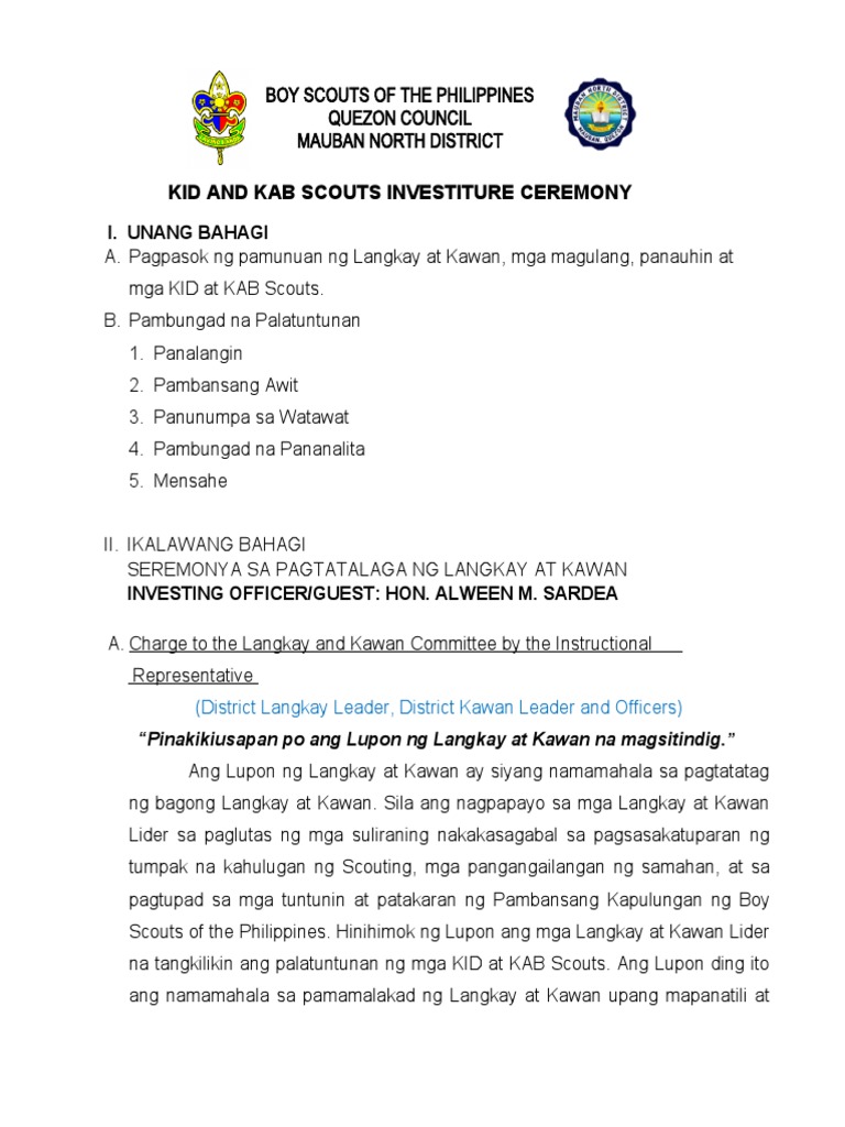 KID and KAB Investiture Ceremony 2023 EDITED | PDF