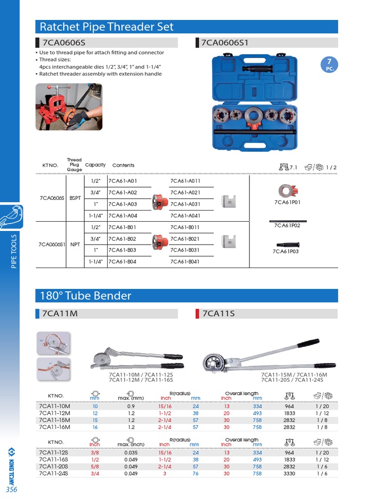 KING TONY - Tube Bender (19852) | PDF