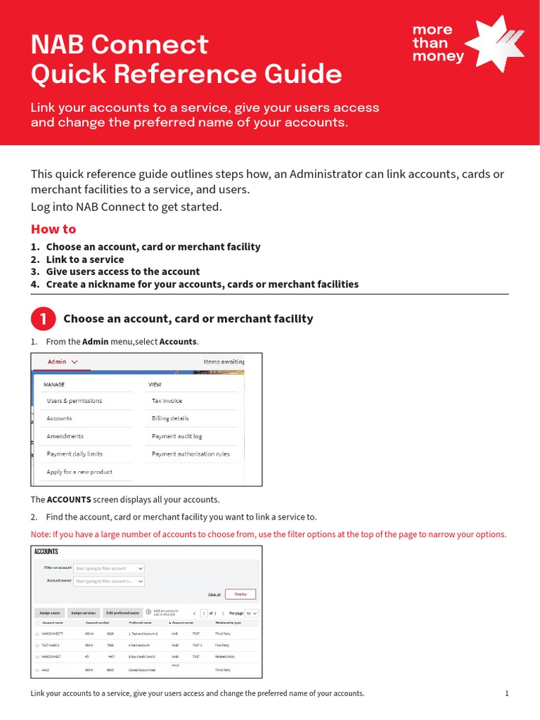 NAB Connect Quick Reference Guide: How To | PDF | Internet | World Wide Web