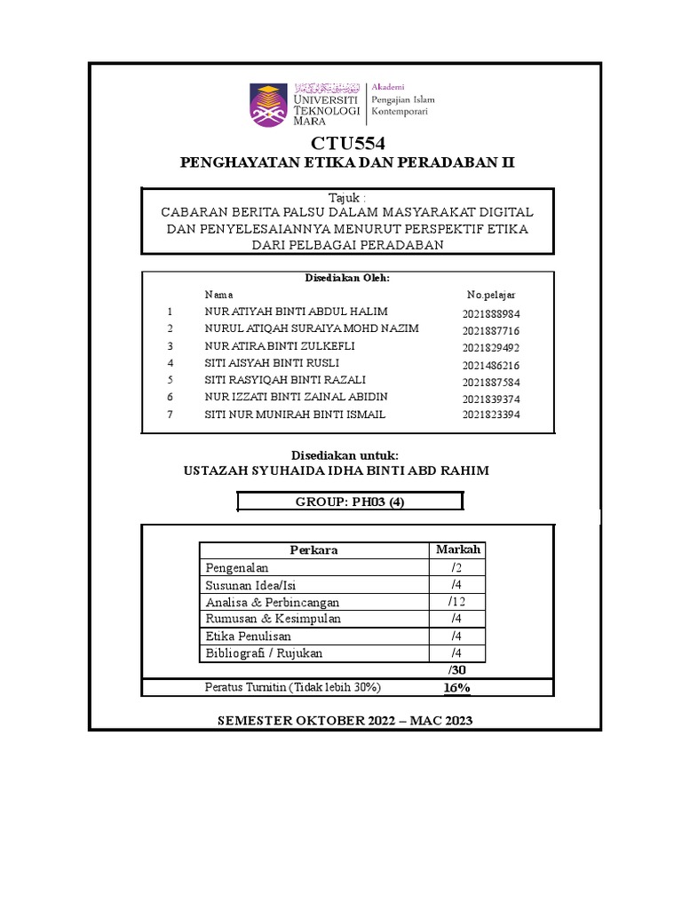 2 Kertas Kerja CTU554-PH03 (G4) | PDF