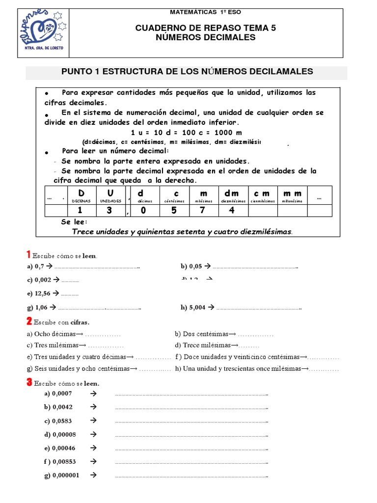 cuadernillo-numeros-decimales | PDF