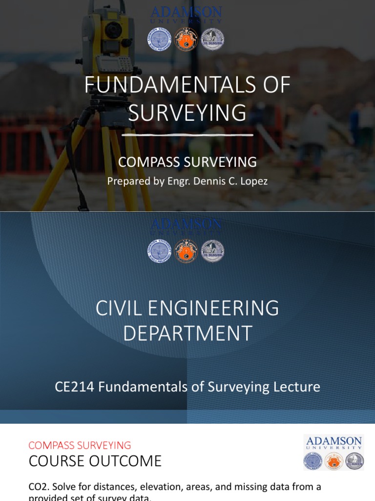 5 - Compass Surveying | PDF | Surveying | Compass