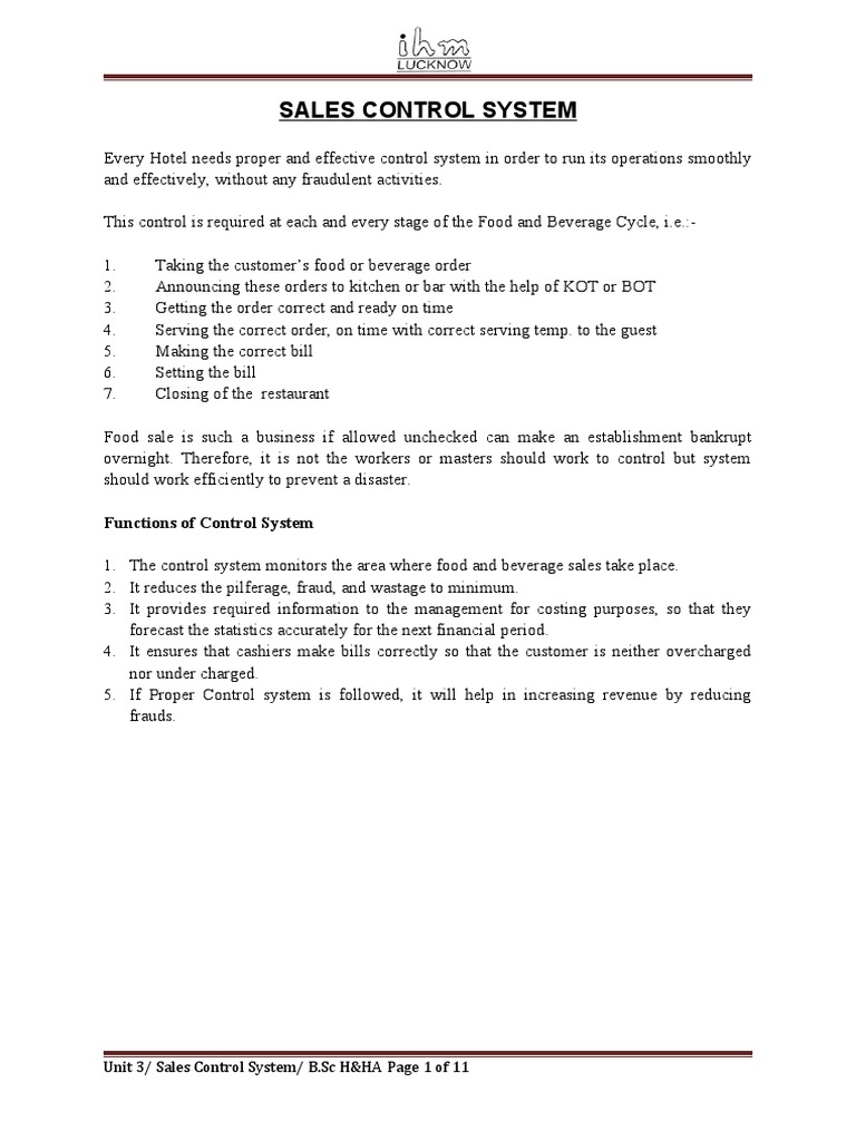6. SALES CONTROL SYSTEM | PDF