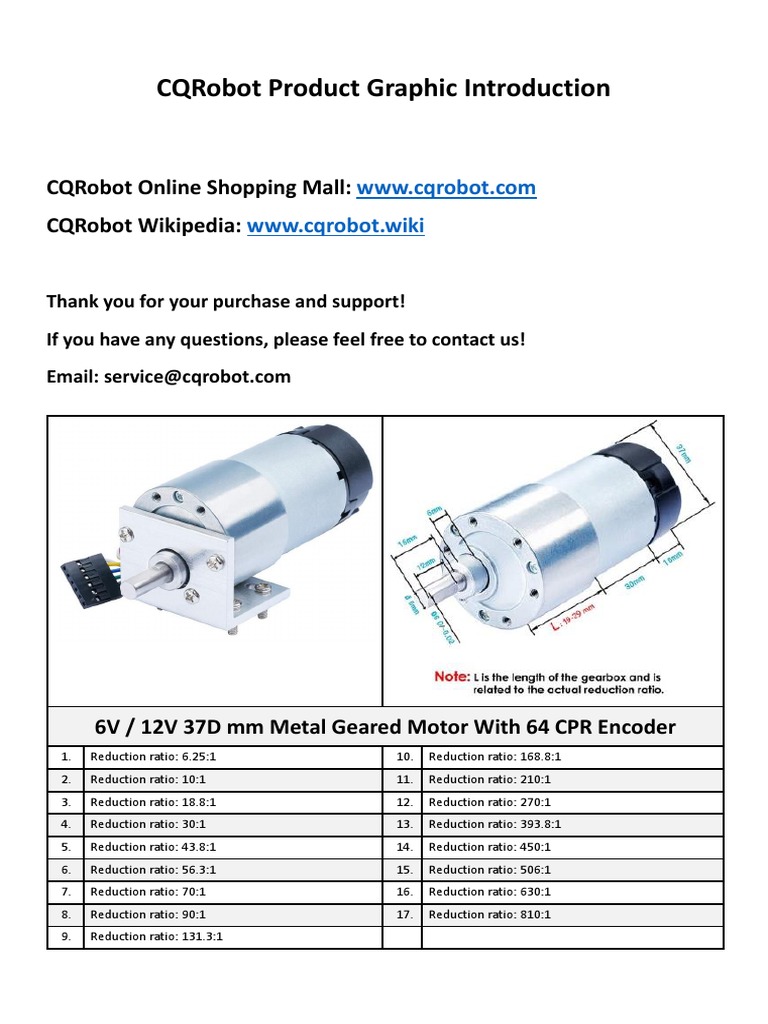 CQRobot Product Graphic Introduction（English） | PDF | Manufactured Goods | Electrical Engineering