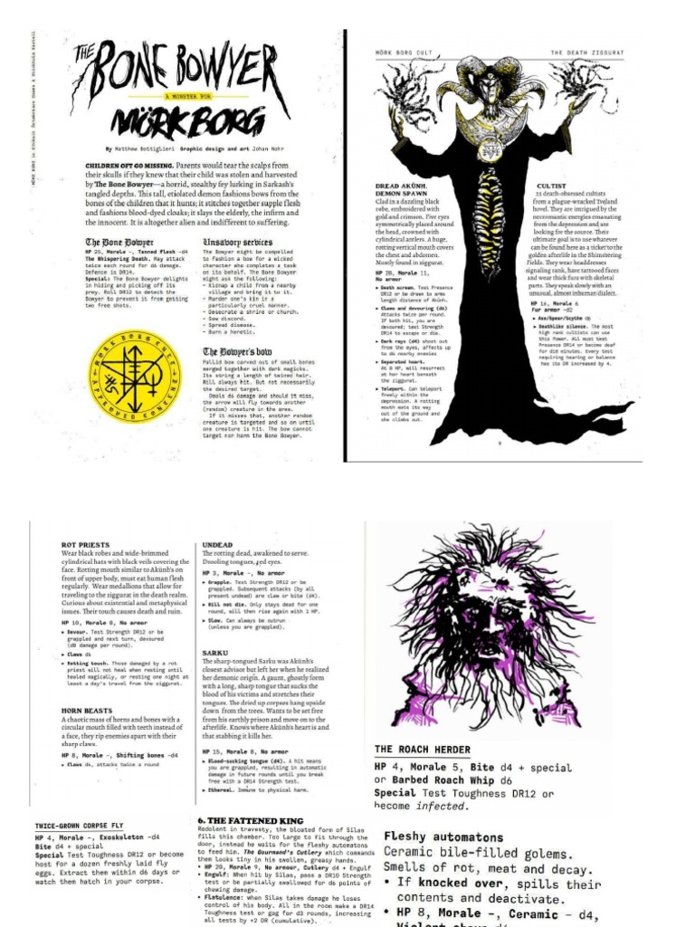 MorkBorg Monsters | PDF