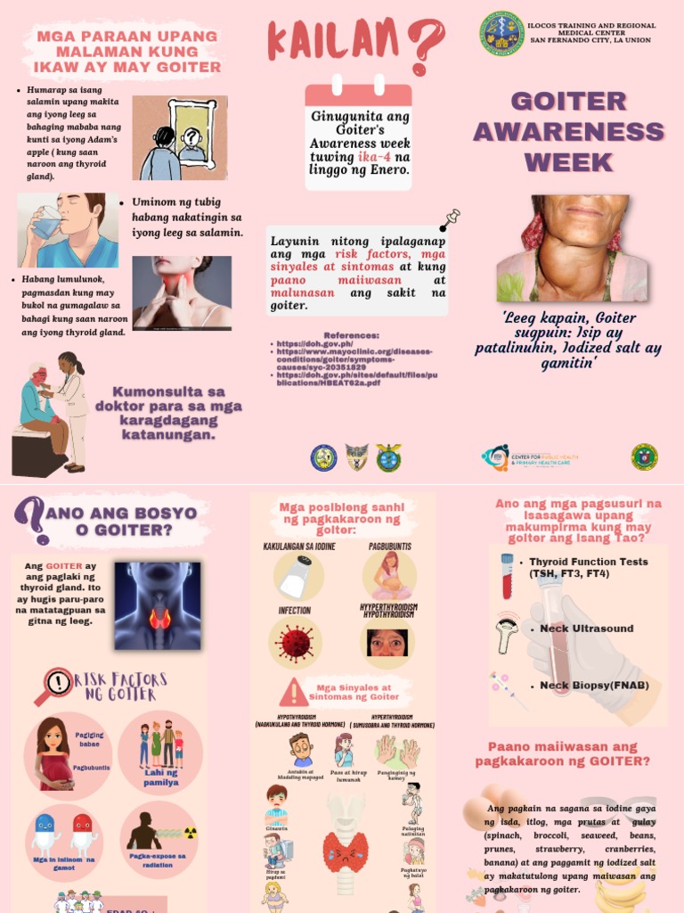 CC-3 - Cluster 1 - Goiter Awareness Week - Brochure | PDF