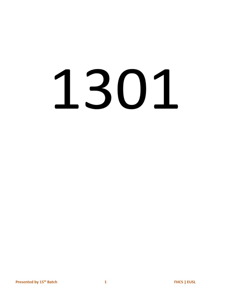 Presented by 15 Batch 1 Fhcs - Eusl | PDF | Dna Replication | Diet ...