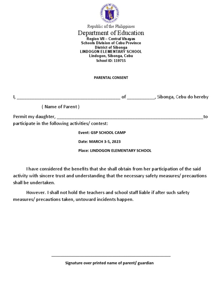 GSP Parent's Consent | PDF