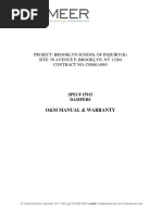 Fire Damper Model 0160 Manual | PDF | Duct (Flow) | Drywall
