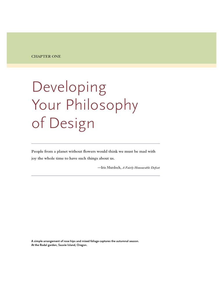 Developing Your Philosophy of Floral Design | PDF