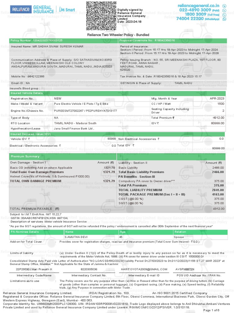 S.suresh Kumar | PDF | Insurance | Cheque