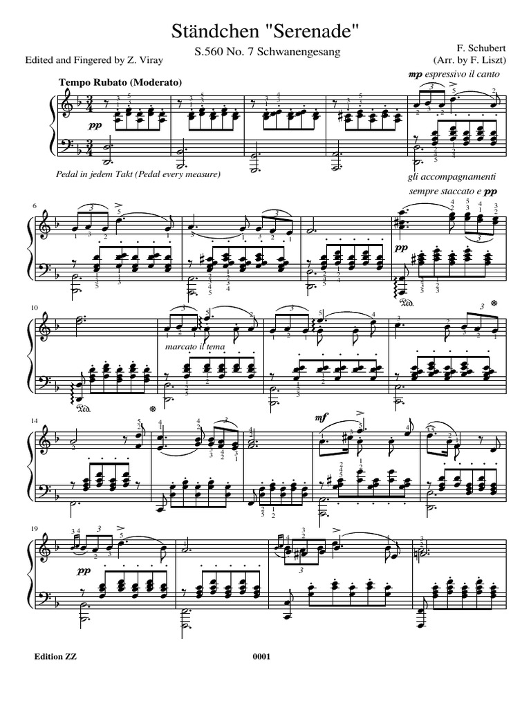 Serenade | PDF | Music Theory | Classical Music