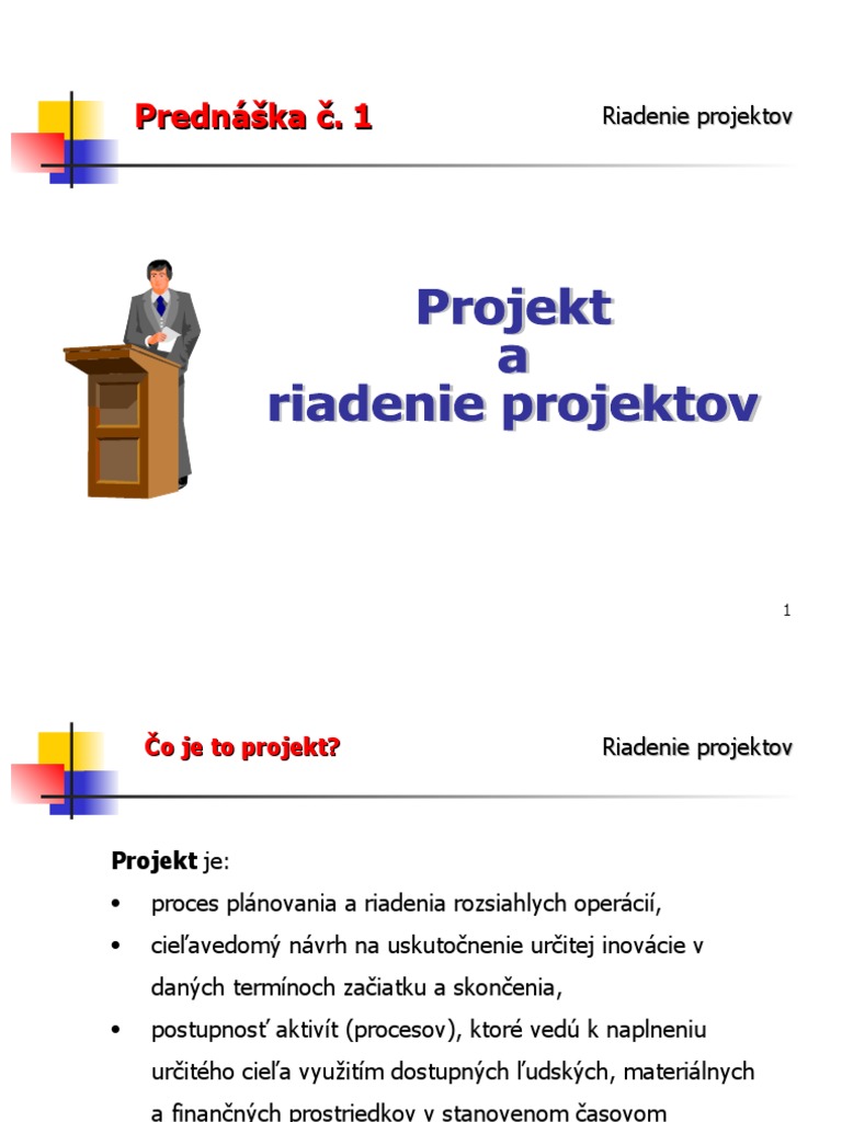 RiadProj Pred 1 | PDF