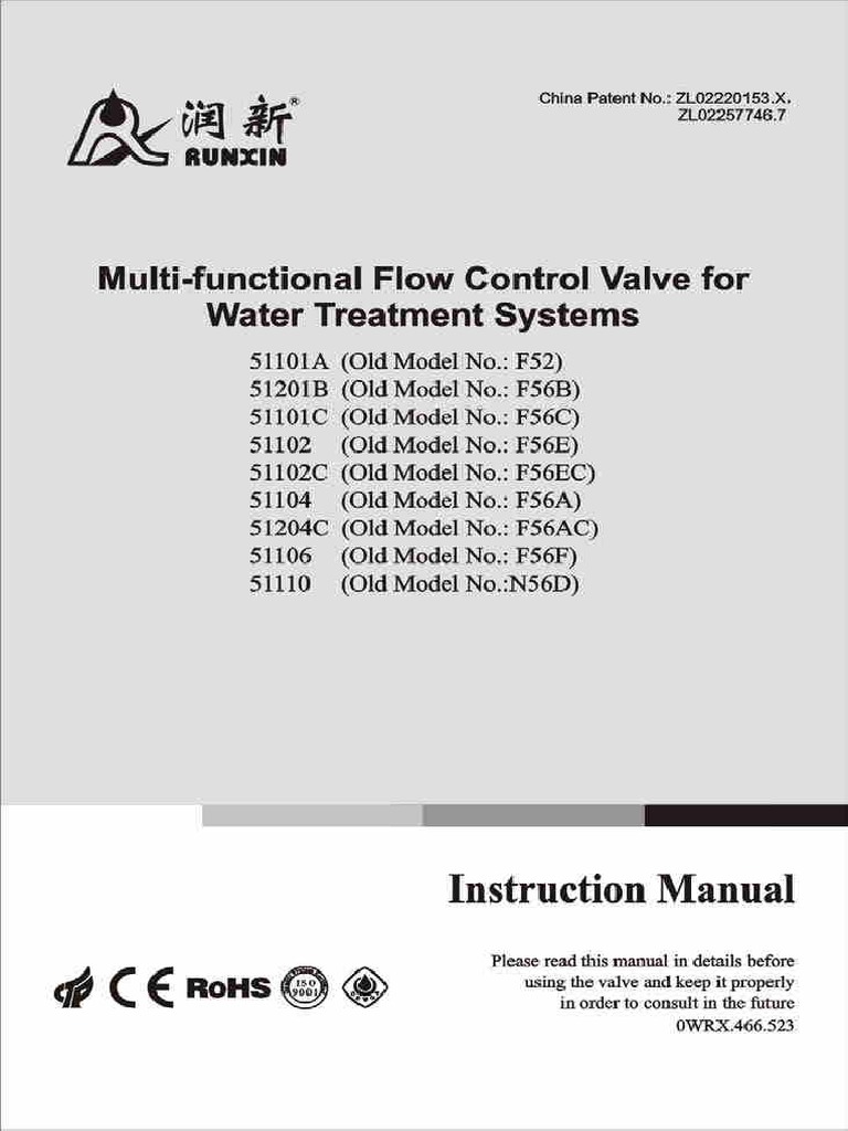 Instruction Manual Control Valve F56 Series | PDF