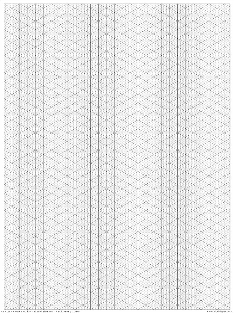 A3 Isometric Grid Printout | PDF