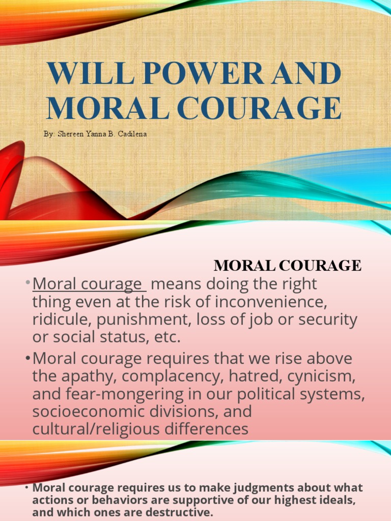 Moral-Courage-and-Will | PDF | Morality | Courage