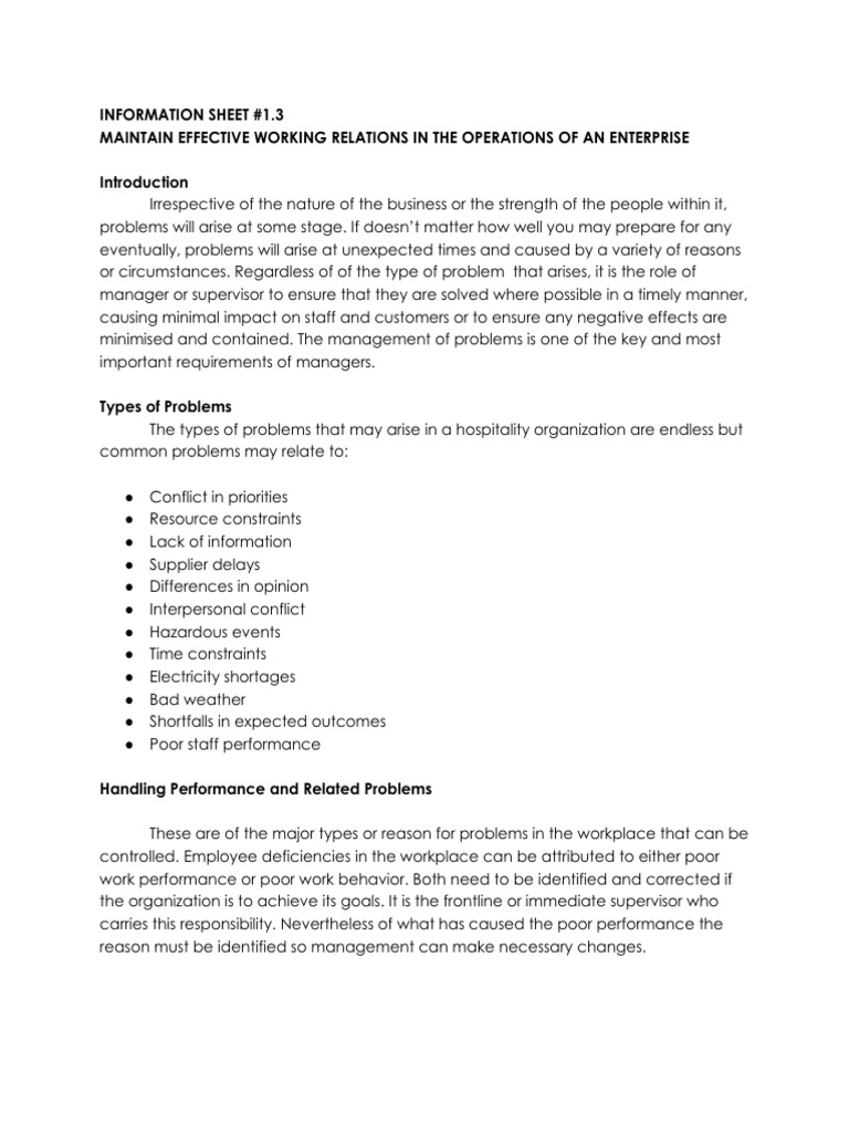 Info Sheet 1.3 | PDF