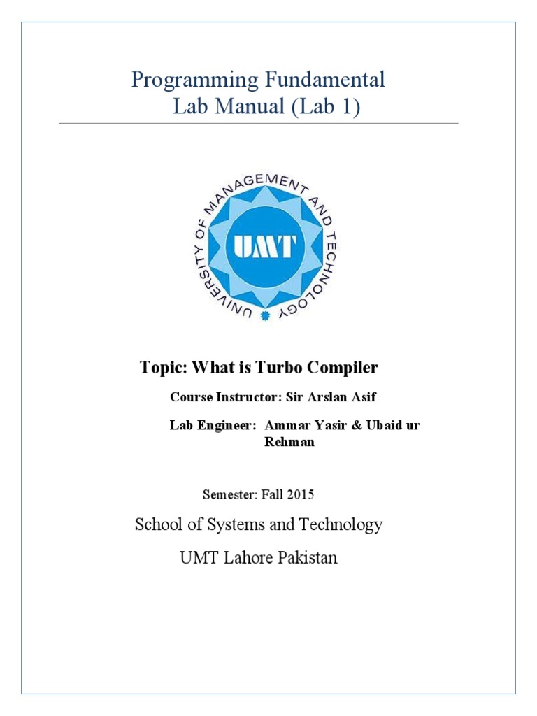 Lab Manual 1 (Code Blocks) | PDF | Integrated Development Environment | Computer Science