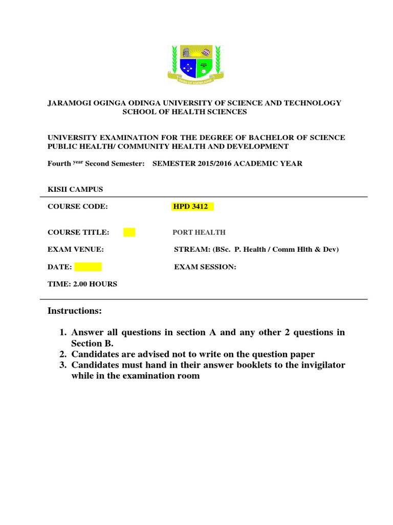 Port Health | PDF