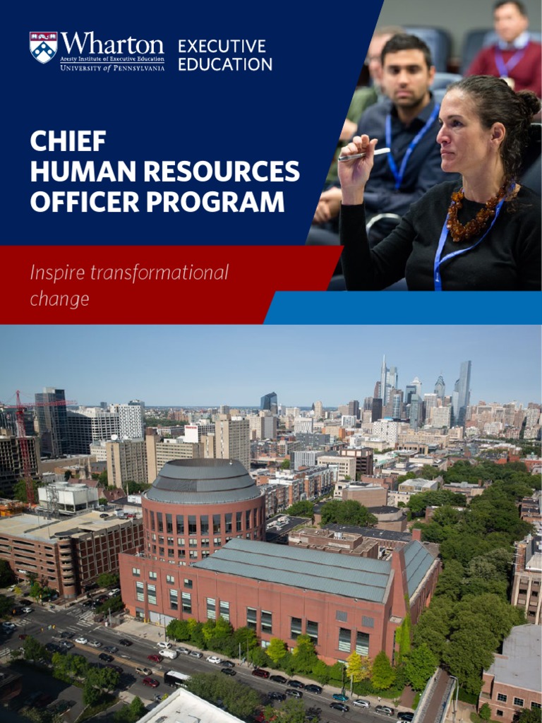 Chief Human Resources Officer Program Brochure | PDF | Wharton School ...