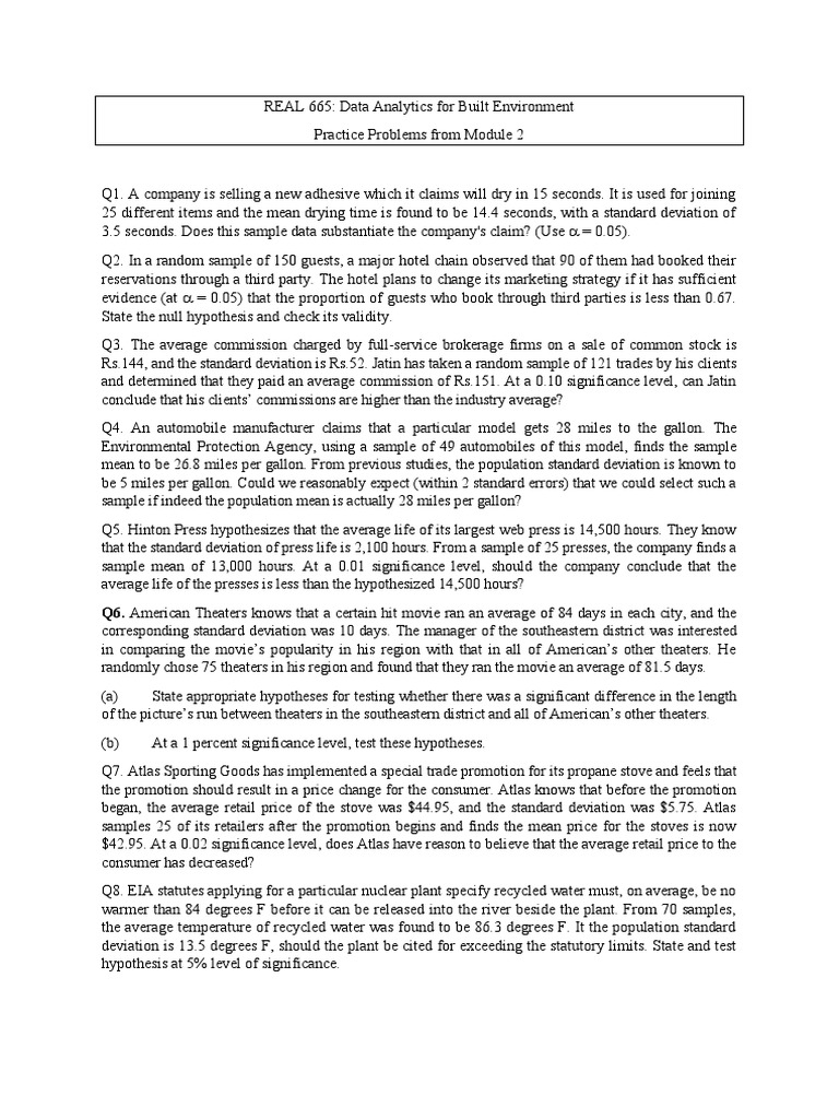 DABE Module2 Practice | PDF | Regression Analysis | Linear Regression