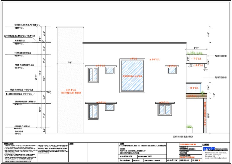 06 South Side Elevation | PDF | Architect | Buildings And Structures