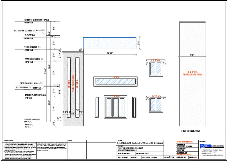 07 West Side Elevation | PDF | Architect | Buildings And Structures