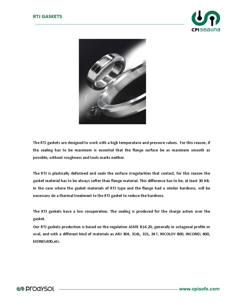 RTJ Gaskets | PDF