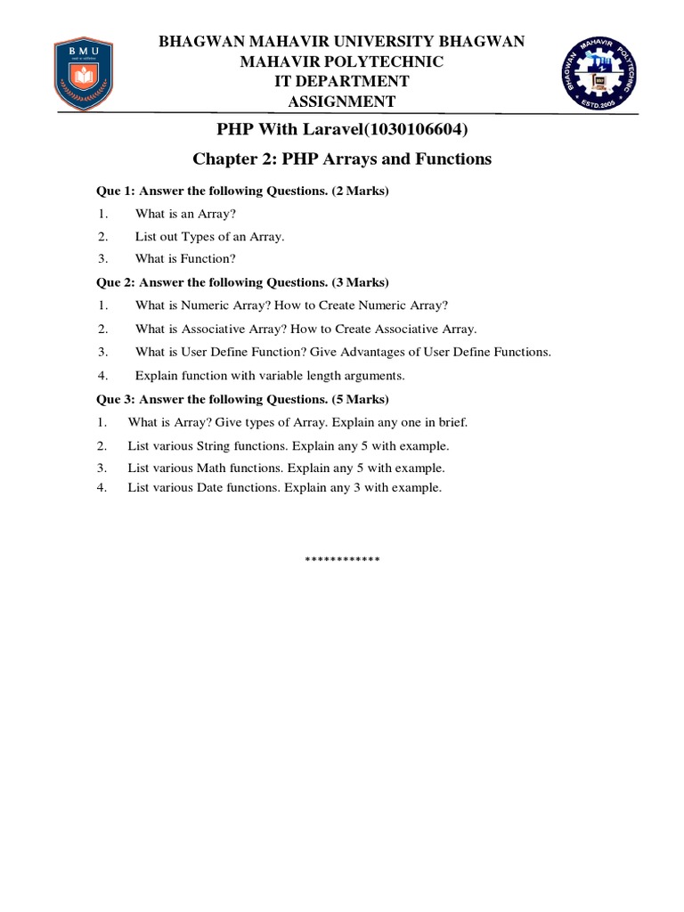 Unit - 2 Assignment | PDF