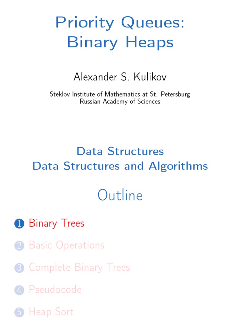 06 1 Priority Queues 2 Heaps | PDF