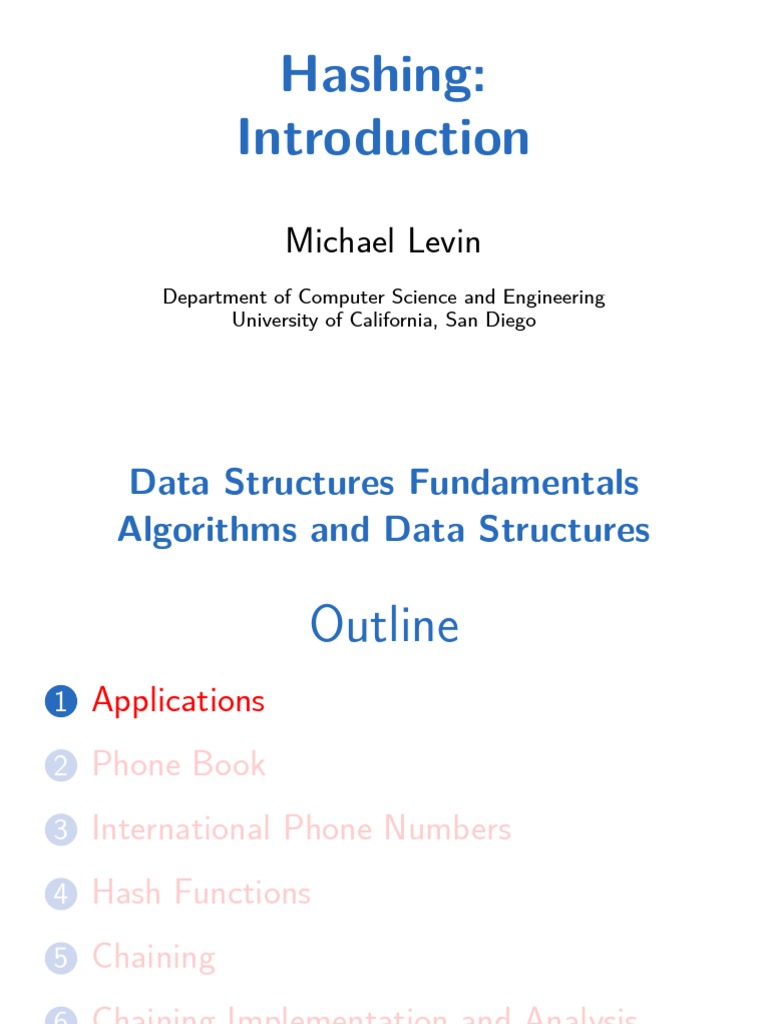 Hashing Fundamentals | PDF | Computing | Algorithms And Data Structures