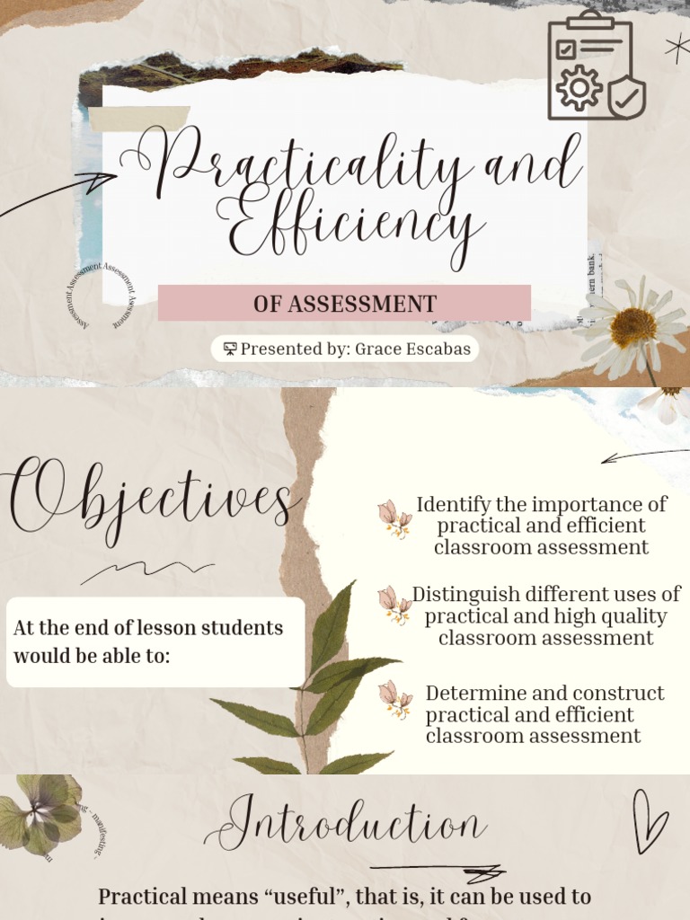 Practicality and Efficiency: Presented By: Grace Escabas | PDF ...