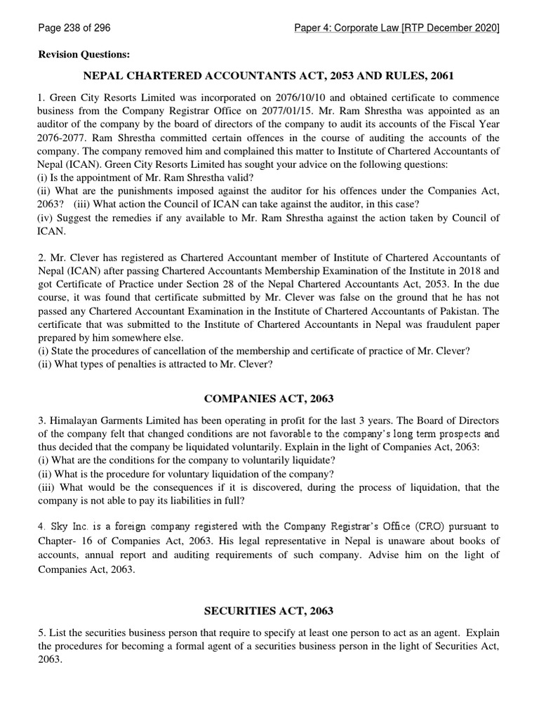 Corporate Law Year Wise RTP Compilation 2016 Dec To 2021 Dec Extracted | PDF | Securities ...