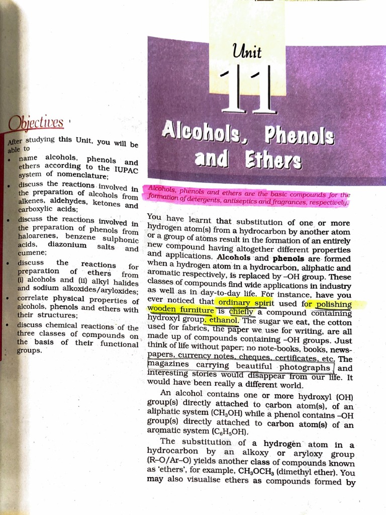 Alcohol and Ether | PDF