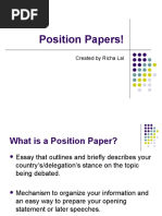 MUN Position Paper Guidelines & Outline | PDF | Citation | United Nations