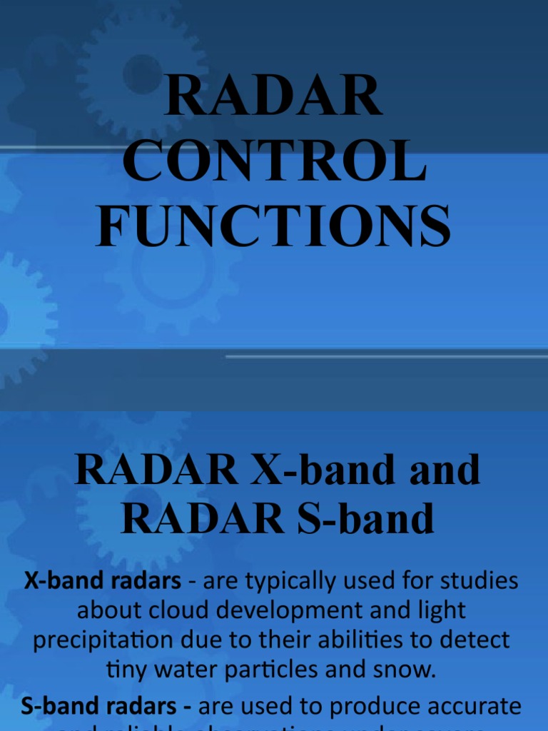 Radar Control Functions Explained | PDF | Radar | Information And ...