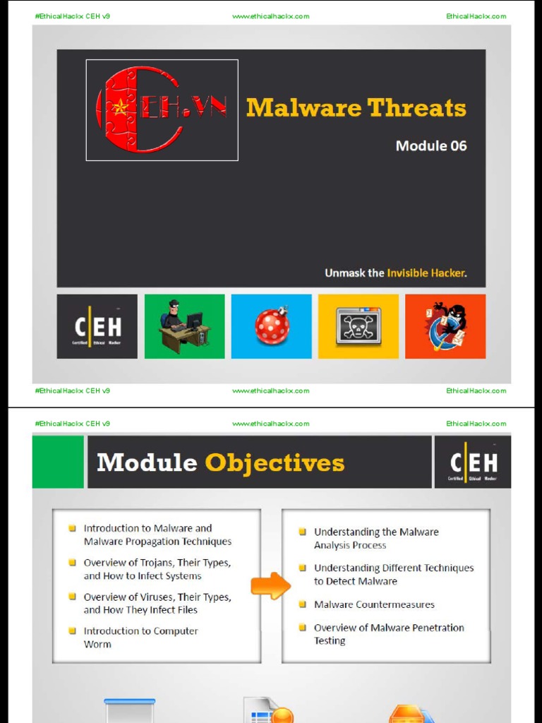 CEHv9 Module 06 Malware Threats | PDF
