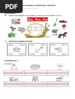 Pruebas Silabas Trabadas | PDF